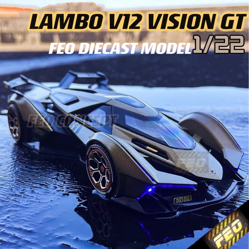 FEO Lambo V12 Vision GT Lambo VGT Gran Turismo 7 GT7 Diecast Car Model ...