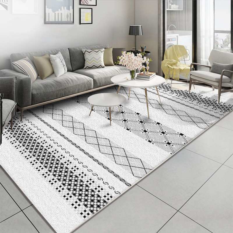 Nordic Scandinavian Minimalist Carpet Velvet Karpet Living Room Bedroom ...