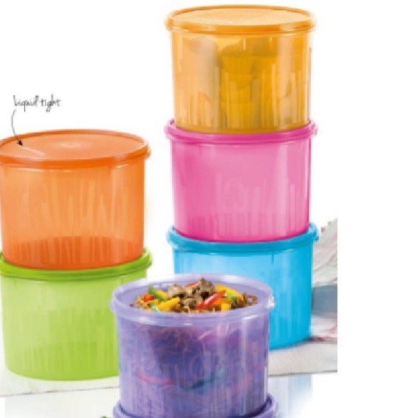 Tupperware :Snack N Stack Textured Canister (1) 2.4 Liter | Shopee Malaysia