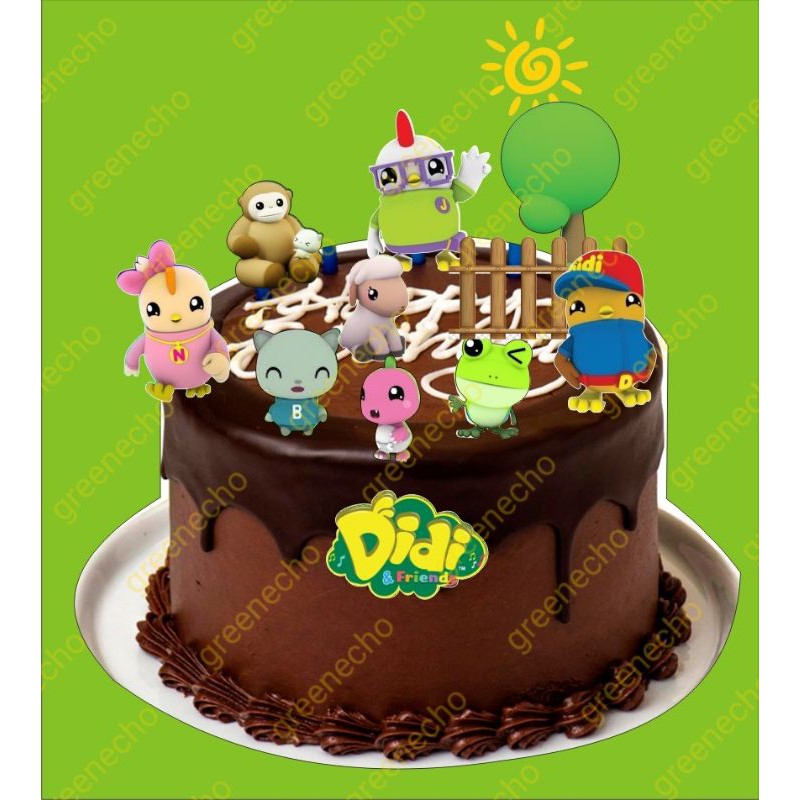 all new Didi friend character cake topper (1set) | Shopee Malaysia