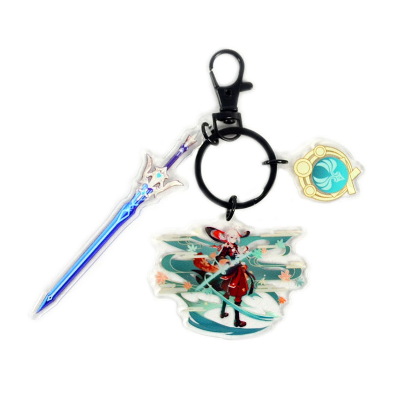 3 in 1 Genshin Impact Keychain genshin impact Raiden Shogun miko Xiao ...