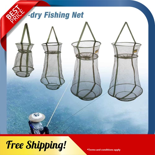 BEST SELLER 3 Layers Quick-dry Fishing Net Trap Net Mesh Net Folding ...