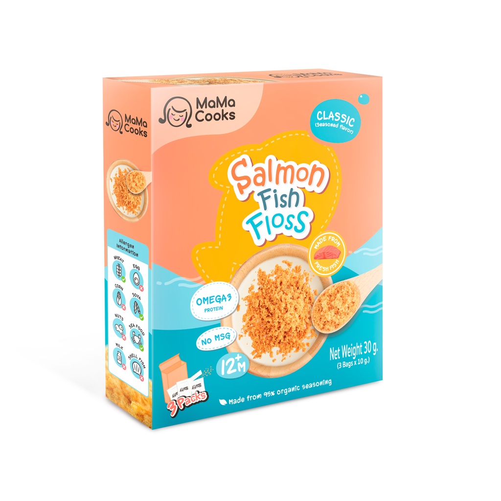 Mama Cooks Baby Floss Tilapia & Salmon Fish Floss From 6M+ Mamacooks ...