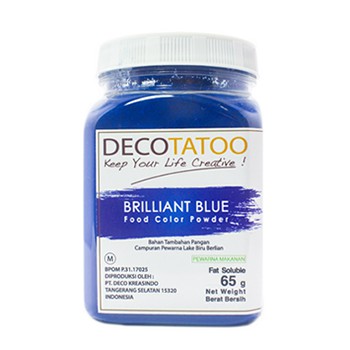 Brilliant BLUE COLOR POWDER OIL SOLUBLE FOOD COLORING 65 gr | Shopee ...