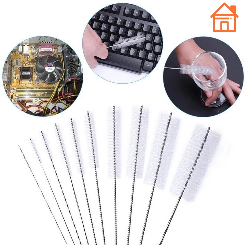 Nylon Tube Brushes/ Cleaning Brush Set Test Tube Straw Brush Cleaner ...