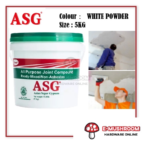 ASG PLASTER COMPOUND (READY-MIX) 5kg | Shopee Malaysia