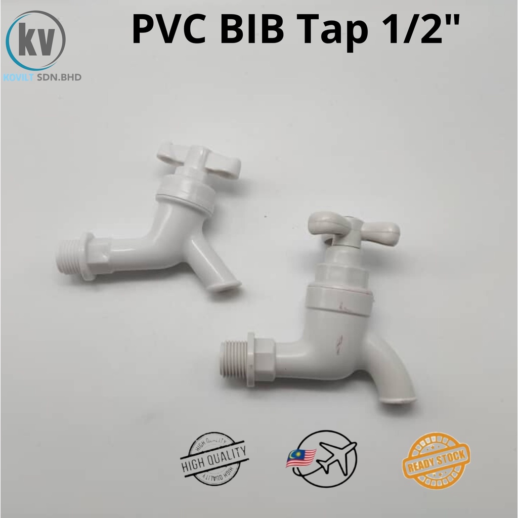 PVC Bib Tap Plastic Faucet 1/2" (15mm) 1/2"PVC Bib Tap / Plastic bib ...