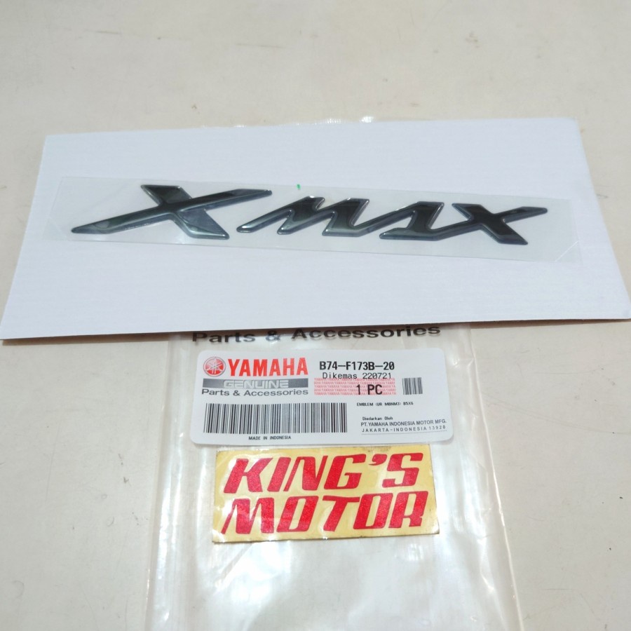HITAM Yamaha XMAX X-MAX LOGO EMBLEM BLACK B74-20 ORIGINAL YAMAHA ...