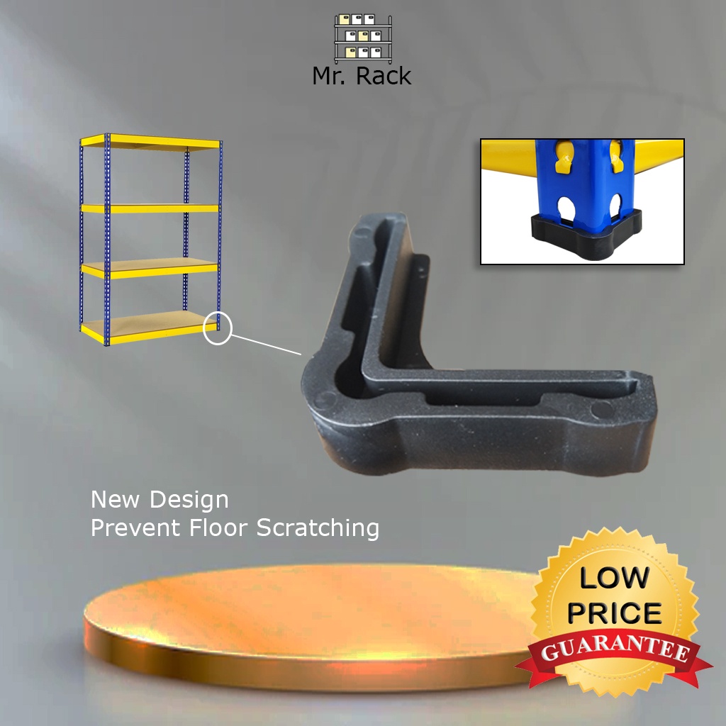 Mr. Rack L Angle Plastic Foot Cover Foot Based Bottom Stopper Rubber ...