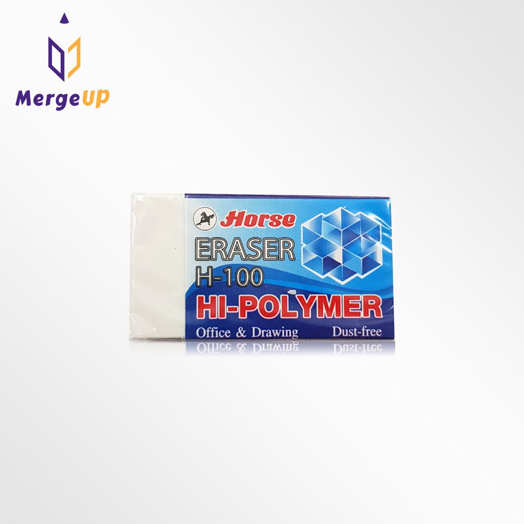 Pencil Eraser H-100 HORSE Hi-Polymer Dust Free | Shopee Malaysia