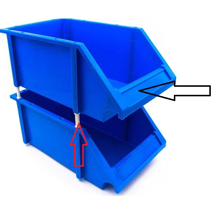 Plastic clear long Name tag name label for Stackable Industrial Storage ...