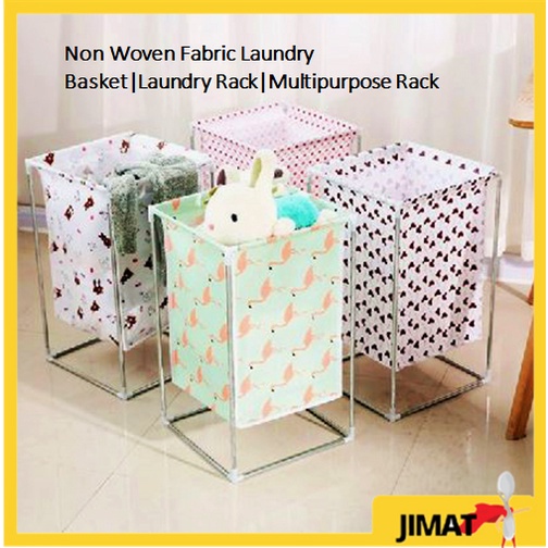 Dirty Clothes Laundry Basket Non Woven Fabric | Laundry Rack | Multi ...