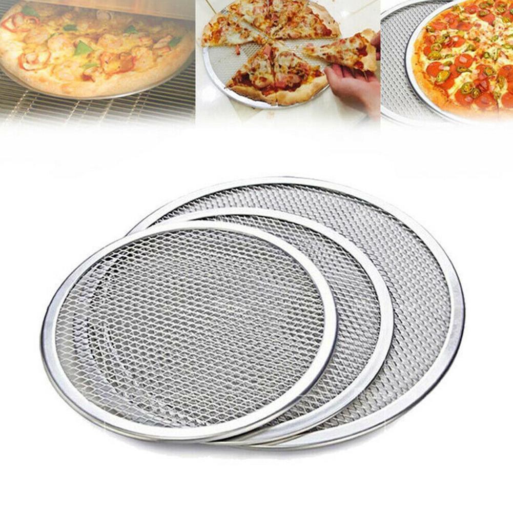 6 to 10"Inch Aluminium Mesh Pizza Screen Baking Thin Crust Tray Wire ...