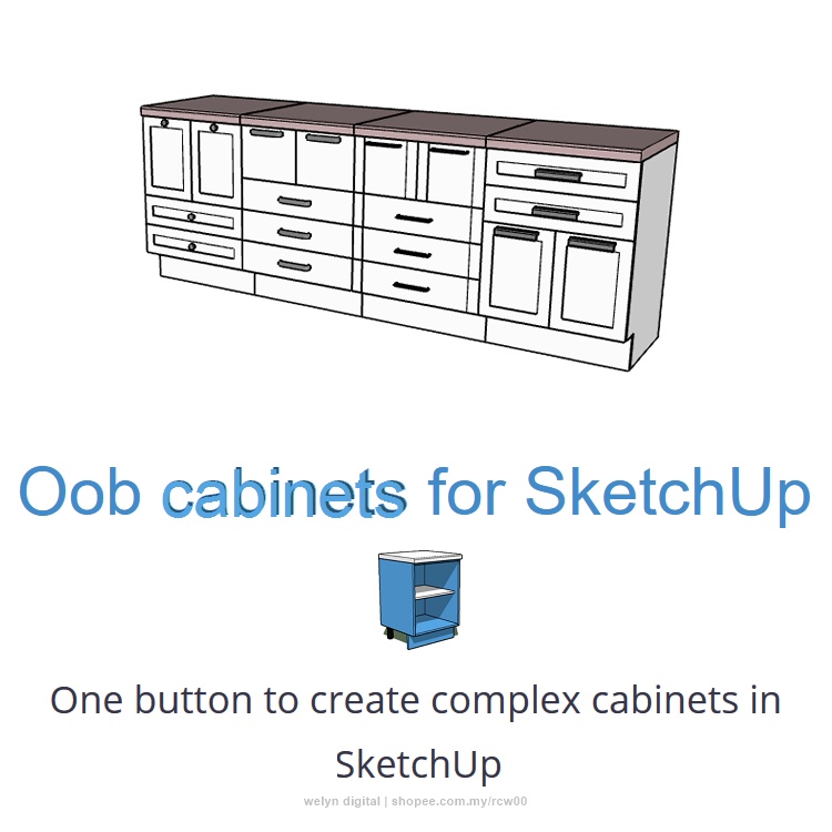 SketchUp | Plugins | Extension | Tutorial 2025 Oob Cabinets - Apply parameters to all cabinets ...