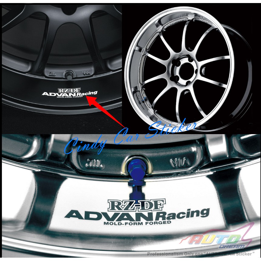 RACING ADVAN SL RIM STICKER Rim sticker/ wheel sticker | Shopee Malaysia