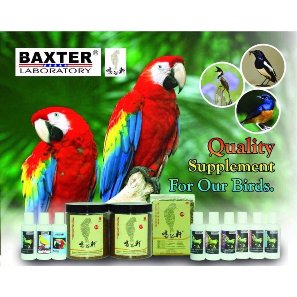 Baxter Nutrient Daily Nutritional Supplements for Birds 70ML | Shopee ...