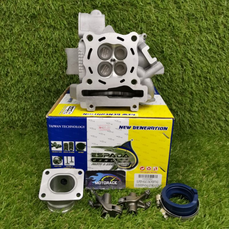 ESPADA RACING CNC PORTING SUPERHEAD 22/25MM LC135 / Y15ZR YAMAHA WITH ...