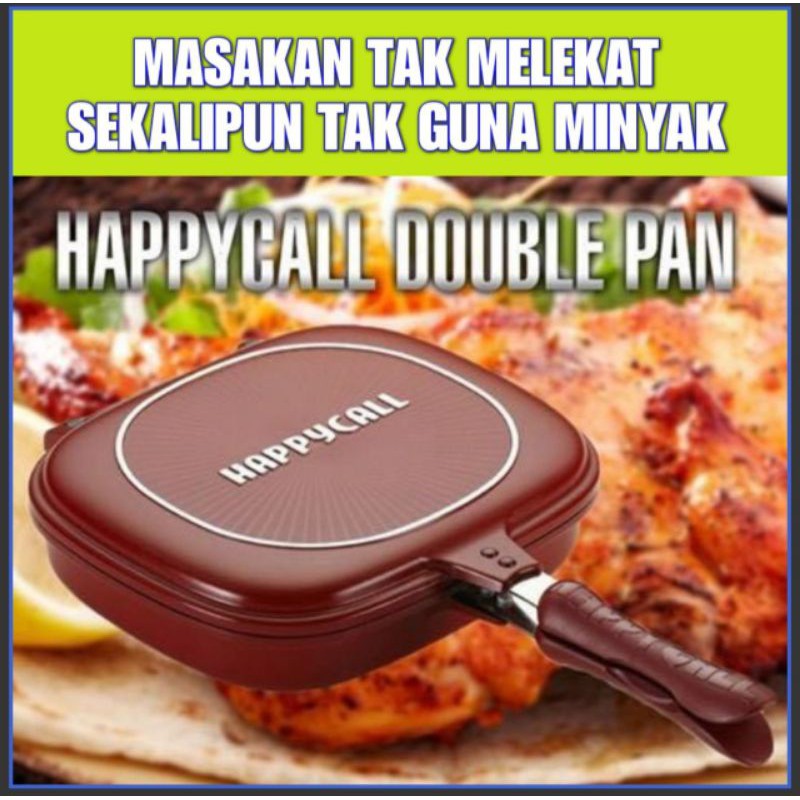 🔥 HAPPYCALL DOUBLE PAN 🔥 32CM - MULTIPURPOSE PAN | Shopee Malaysia