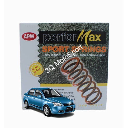 PROTON SAGA BLM LOWERED COIL SPORT SPRING [APM PERFORMAX] | Shopee Malaysia
