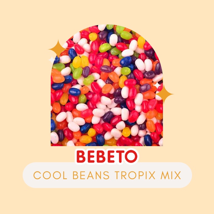 Bebeto Cool Beans Tropix Mix +-90g Repack Gummy Candy (HALAL) | Shopee ...