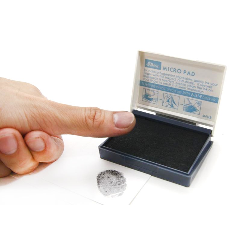 Shiny Finger Thumb Print Pad SM-1 (BLACK) | Shopee Malaysia