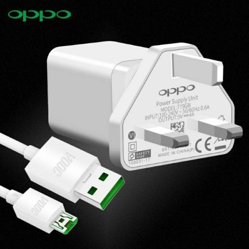 OPPO VOOC 5V/4A 5V/2A Flash Charger & VOOC Micro USB Type-C Cable VOOC ...