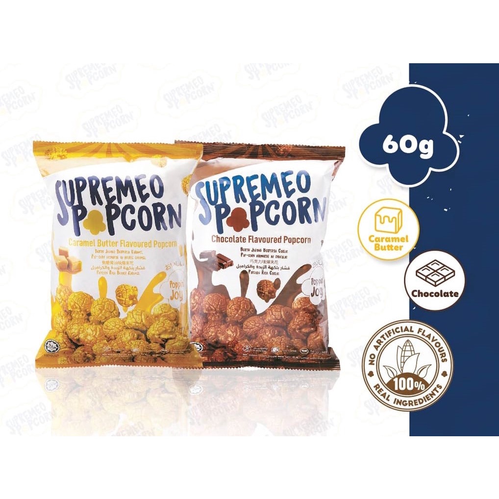 Supremeo Popcorn -100% Real Ingredients (60g) | Shopee Malaysia