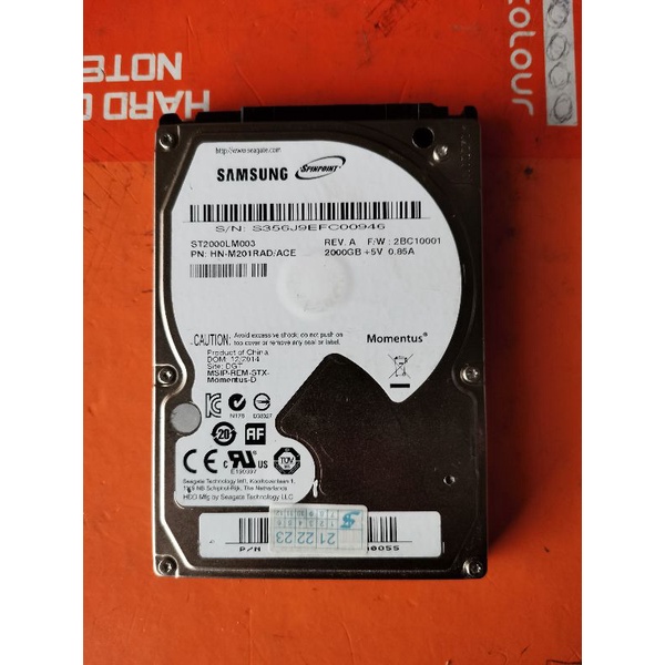 Laptop Hdd 2.5 Size 500gb 1Tb 2Tb Health 100% | Shopee Malaysia