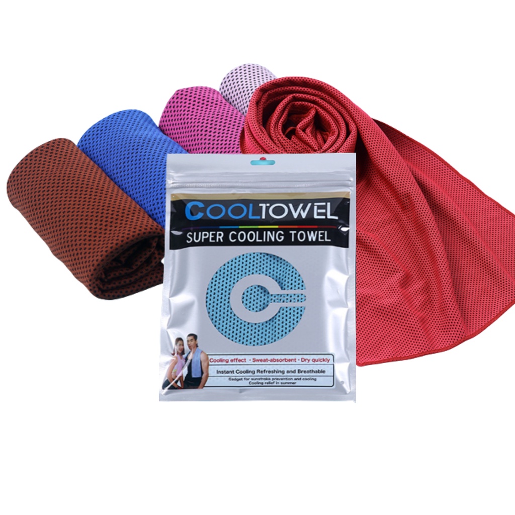 Ice Cooling Towel Feeling Cold Quick-Drying Exercise Fitness Wipe Sweat ...