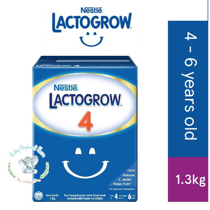 Nestle Lactogrow 4 1.3kg [4-6 years old] | Shopee Malaysia