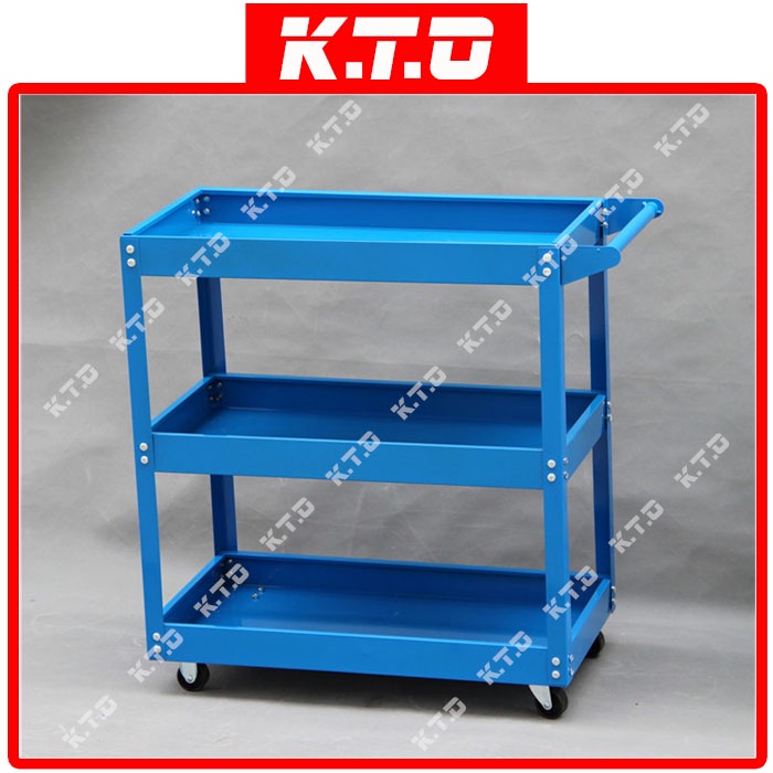 HEAVY DUTY 3 LAYERS SERVICE CART METAL STEEL 120KG GARAGE WORKSHOP ...