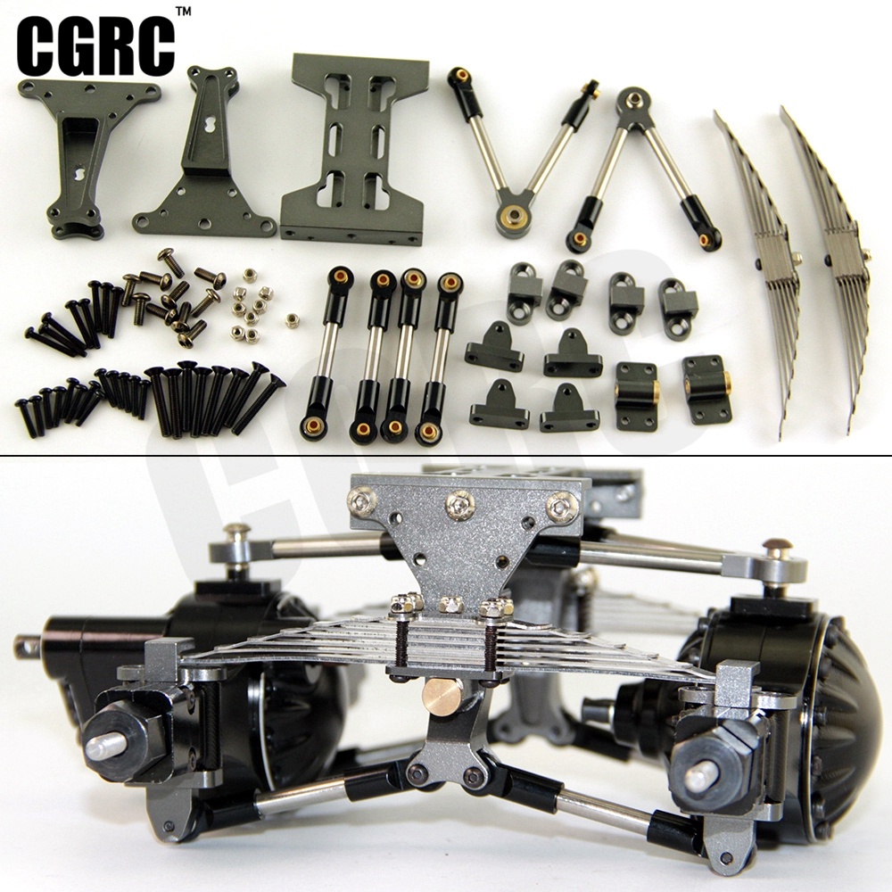 Metal Rear axle suspension Assembly Outfit Kit For Tamiya 1/14 RC Truck ...