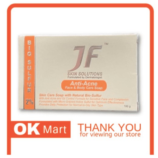 JF Sulfur 2% Anti-Acne Face & Body Soap 100G | Shopee Malaysia