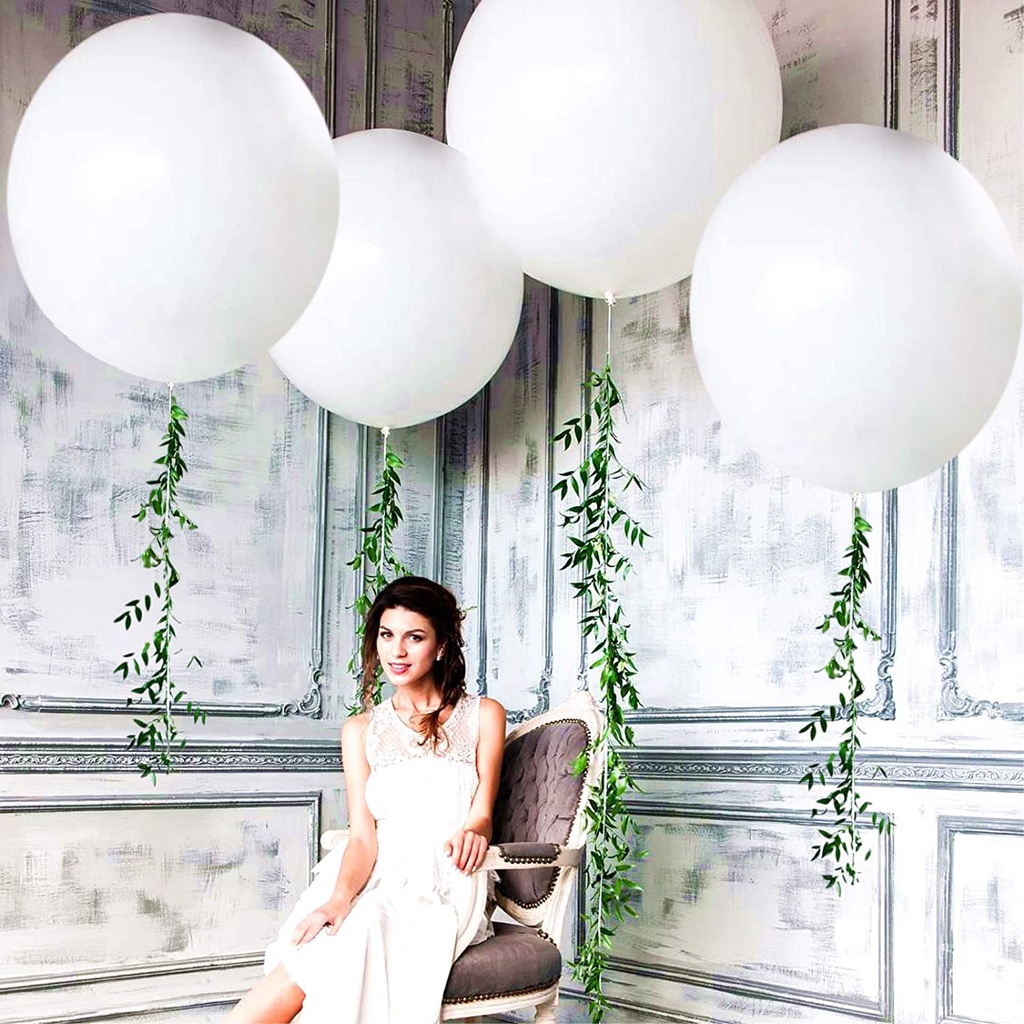 Large White Balloons Giant 18 Inch White Balloons Jumbo Balloons for ...