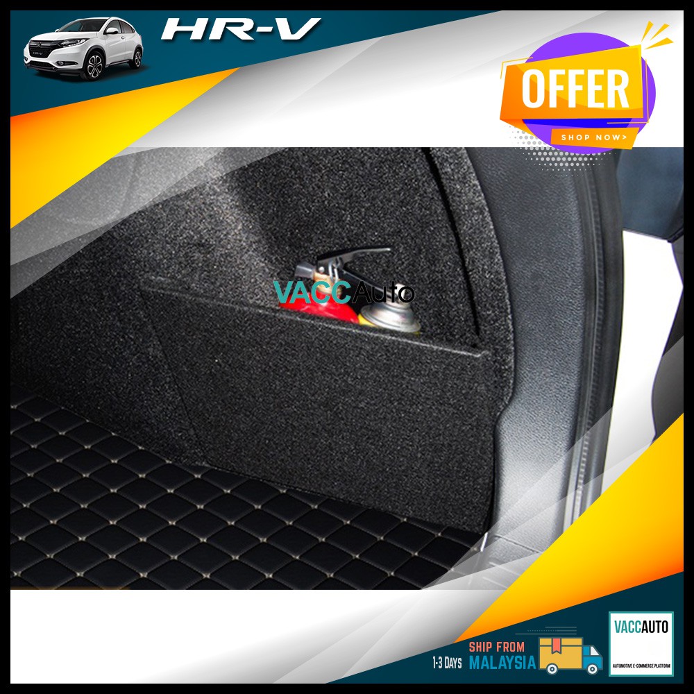 Honda HR-V Rear Boot Car Bonnet Storage Box Organizers HRV / VEZEL 2015 ...