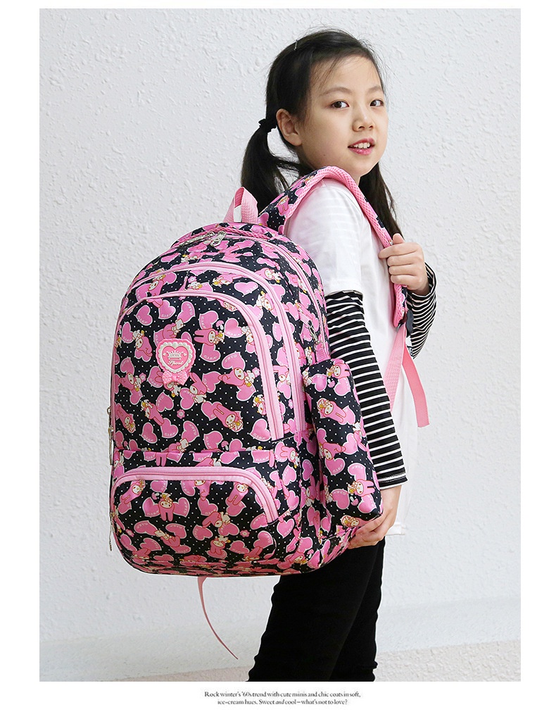 (B458) 46cm Melody School Bag Kids Waterproof Large Capacity Beg ...