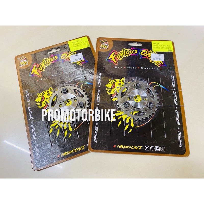 HONDA WAVE110 WAVE 110 RACING ADJUSTABLE TIMING GEAR 32T (FURIOUS ONCE ...