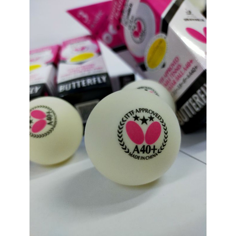 [ 100% ORIGINAL ] BUTTERFLY A40+ Table Tennis Ball / Bola Ping Pong (3in1) (6in1) | Shopee Malaysia