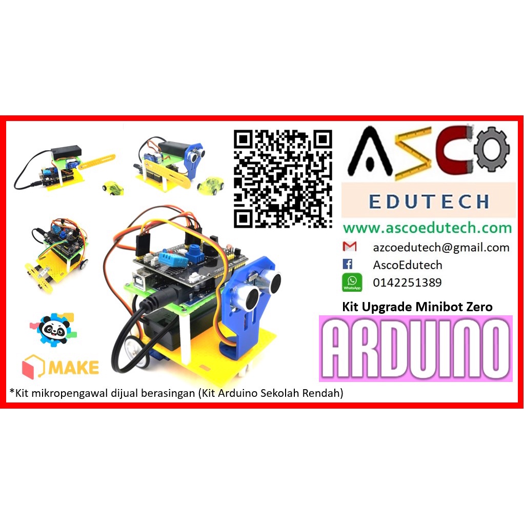 Kit Robot Arduino RBT sesuai untuk Tahun 6 dan Buku Panduan Sekolah ...