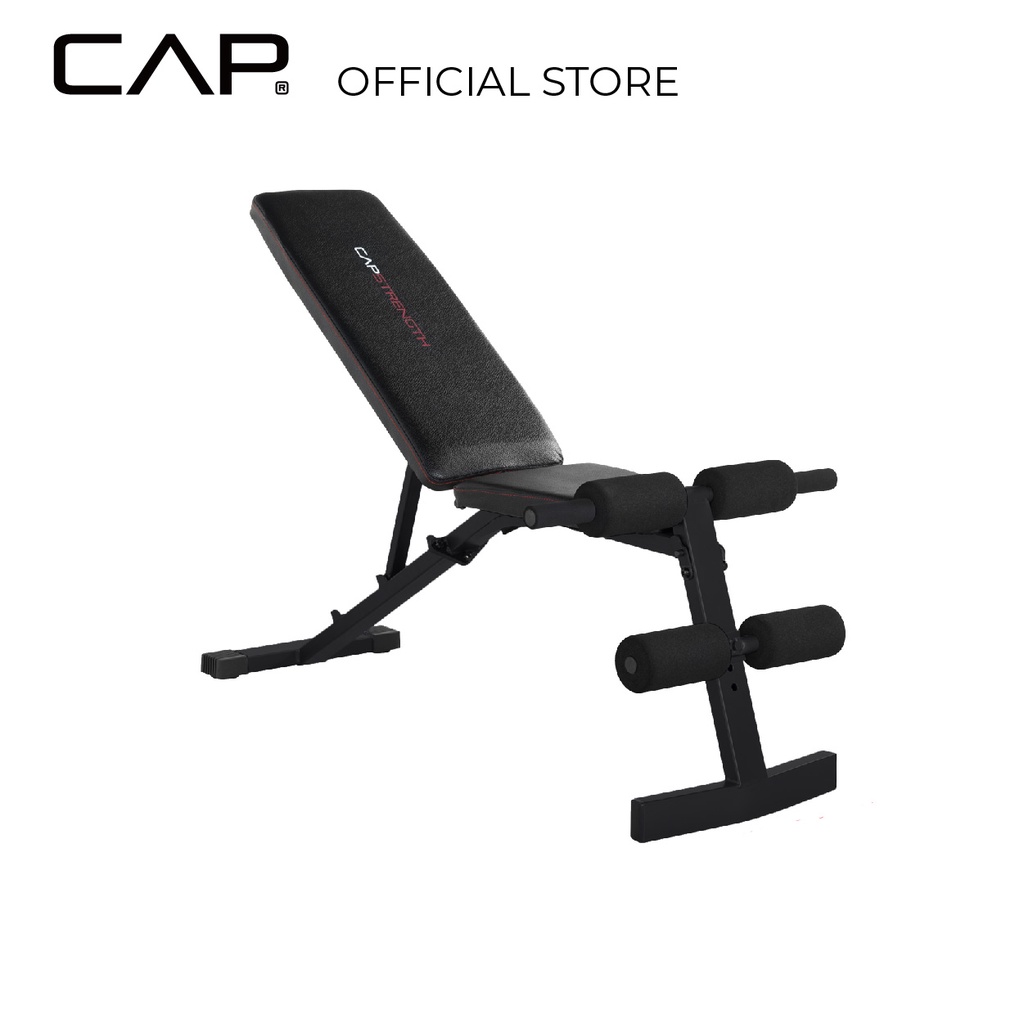 CAP Barbell Utility Bench Black Incline and Decline Fitness Gym Press ...