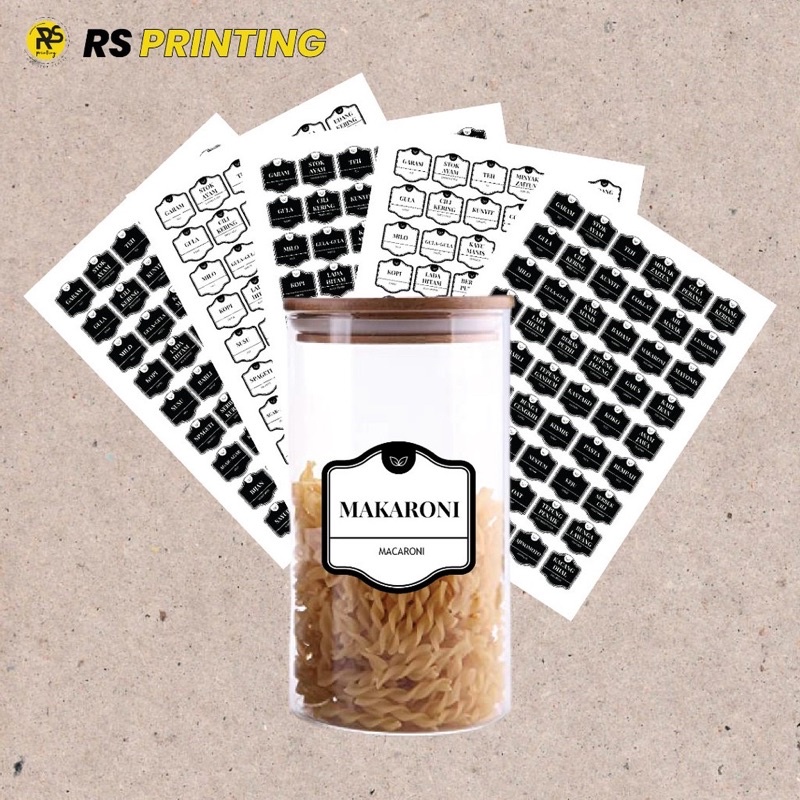 81PCS Sticker Dapur ️READYMADE ️Sticker Label Rempah Label Dapur ...