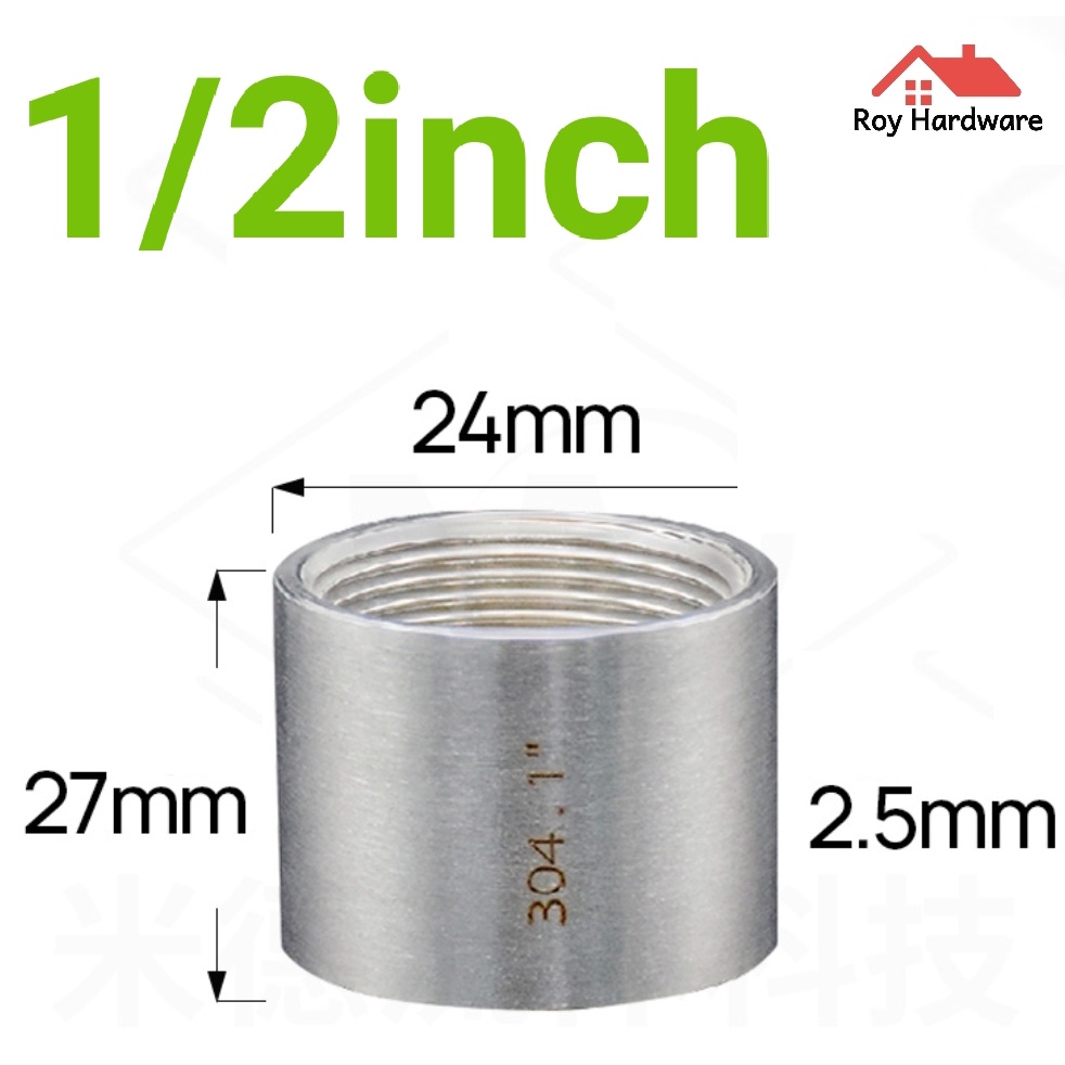 Stainless Steel 304 DN15 1/2''inch inci Elbow Socket Nipple Tee Union ...