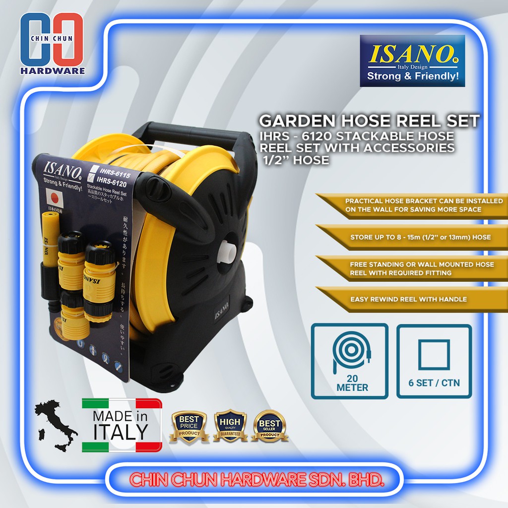 ISANO IHRS-6120 20METER/ISANO IHR88-15 15 METER STACKABLE GARDEN HOSE ...