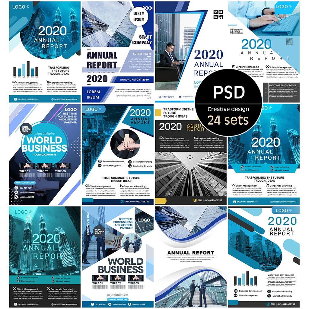Graphic Design Template Bundle Pack / Corporate Design / Flyer ...