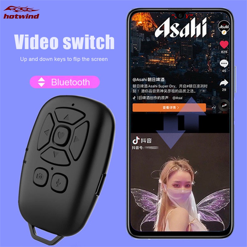 HW Universal Mobile Phone Bluetooth-compatible Remote Control Button ...