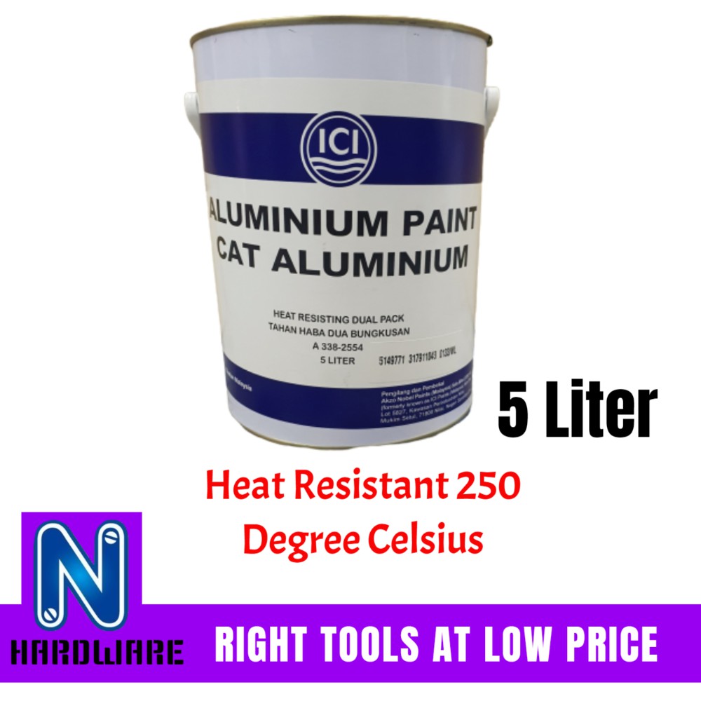 ICI Brand Heat Resistant Resisting Paint Cat Tahan Haba 5L - 5 Liter ...