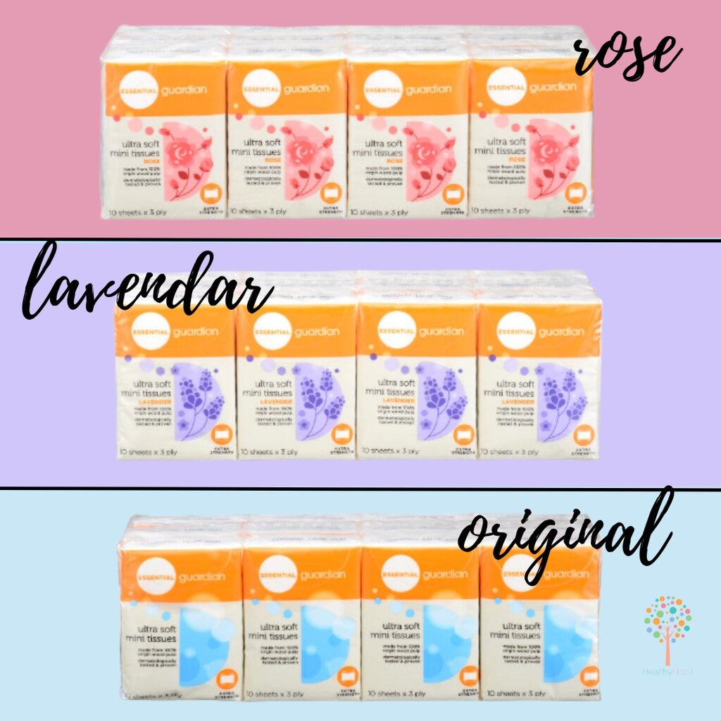 Guardian Mini Tissue 10s x 12 /Soft Facial Tissue 50s x 6 / Face Tissue ...