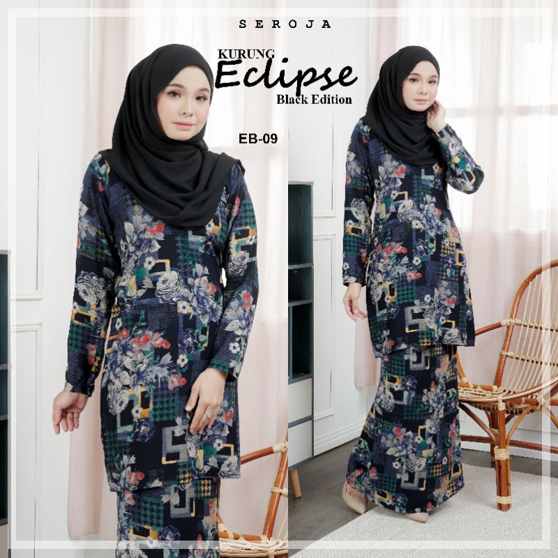 BAJU KURUNG RAYA MODEN COTTON KURUNG ECLIPSE VISCOSE | Shopee Malaysia