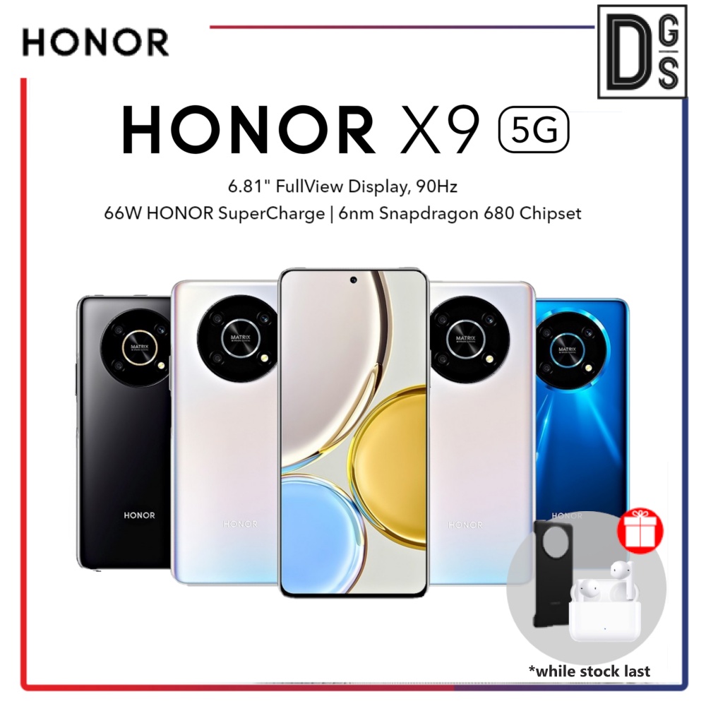 HONOR X9 5G Smartphone(8GB + 128GB) 6.81"FullView Display,120Hz | 66W SuperCharge | Snapdragon ...