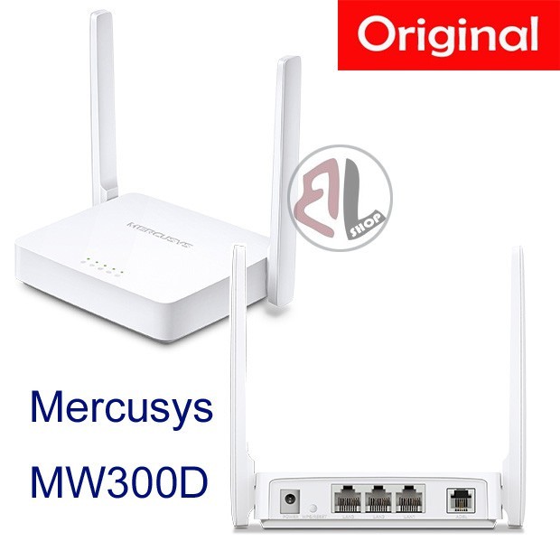 Original Mercusys 300Mbps Wireless N ADSL2+ Modem Router MW300D For TM ...